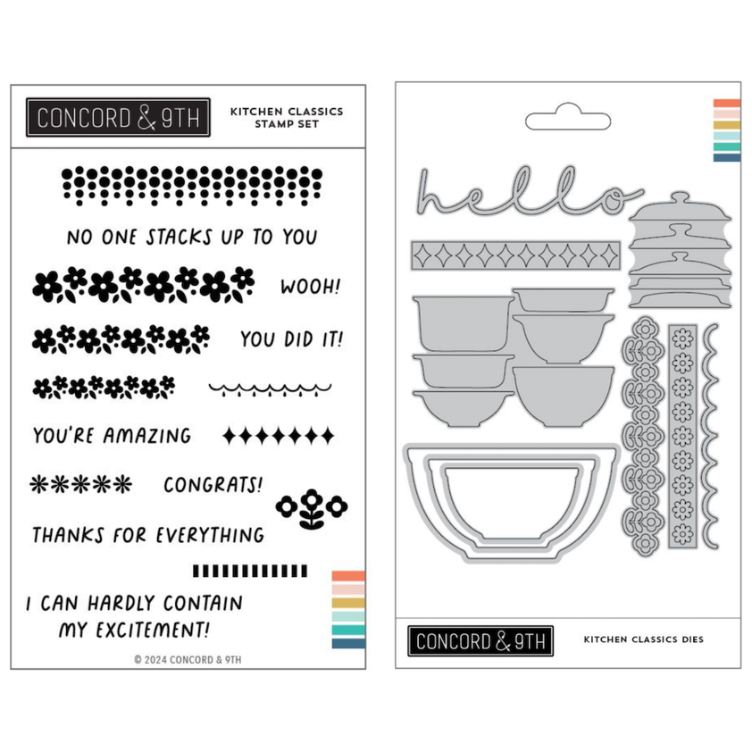 Concord & 9th Kitchen Classics Stamp and Die Bundle – Simon Says Stamp
