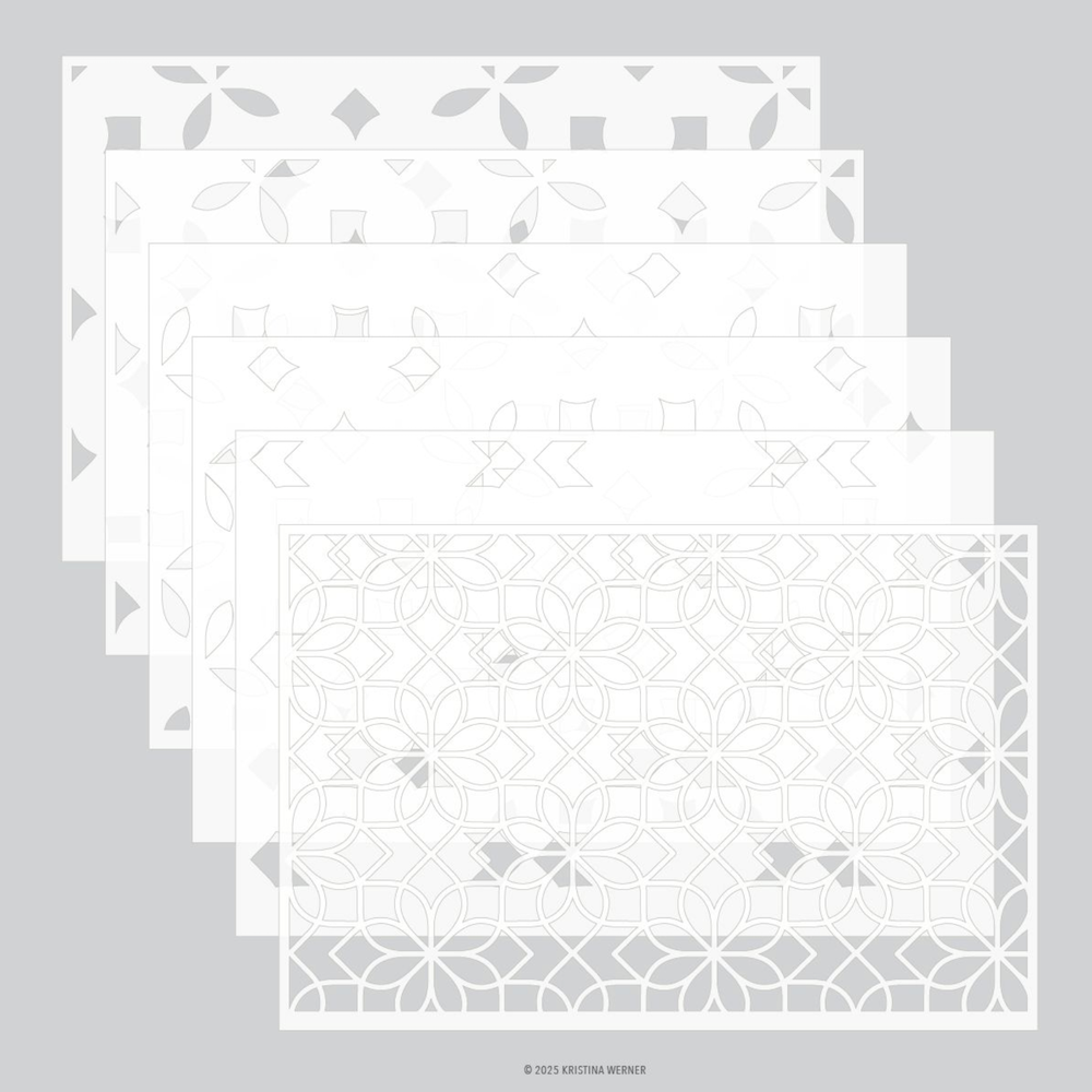 Concord & 9th Kristina Werner Cara Medallion Stencil Set kw1207 – Simon ...