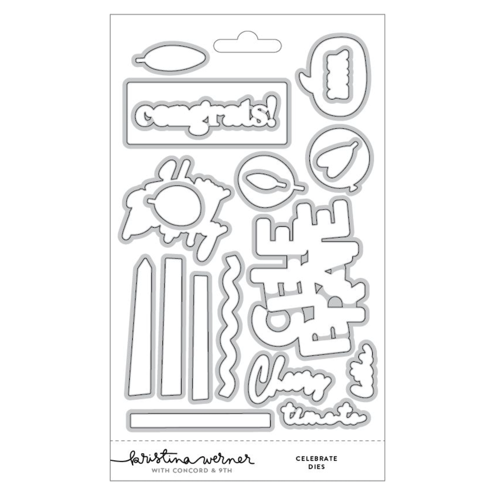 Concord & 9th Kristina Werner Celebrate Die Set kw1122 – Simon Says Stamp