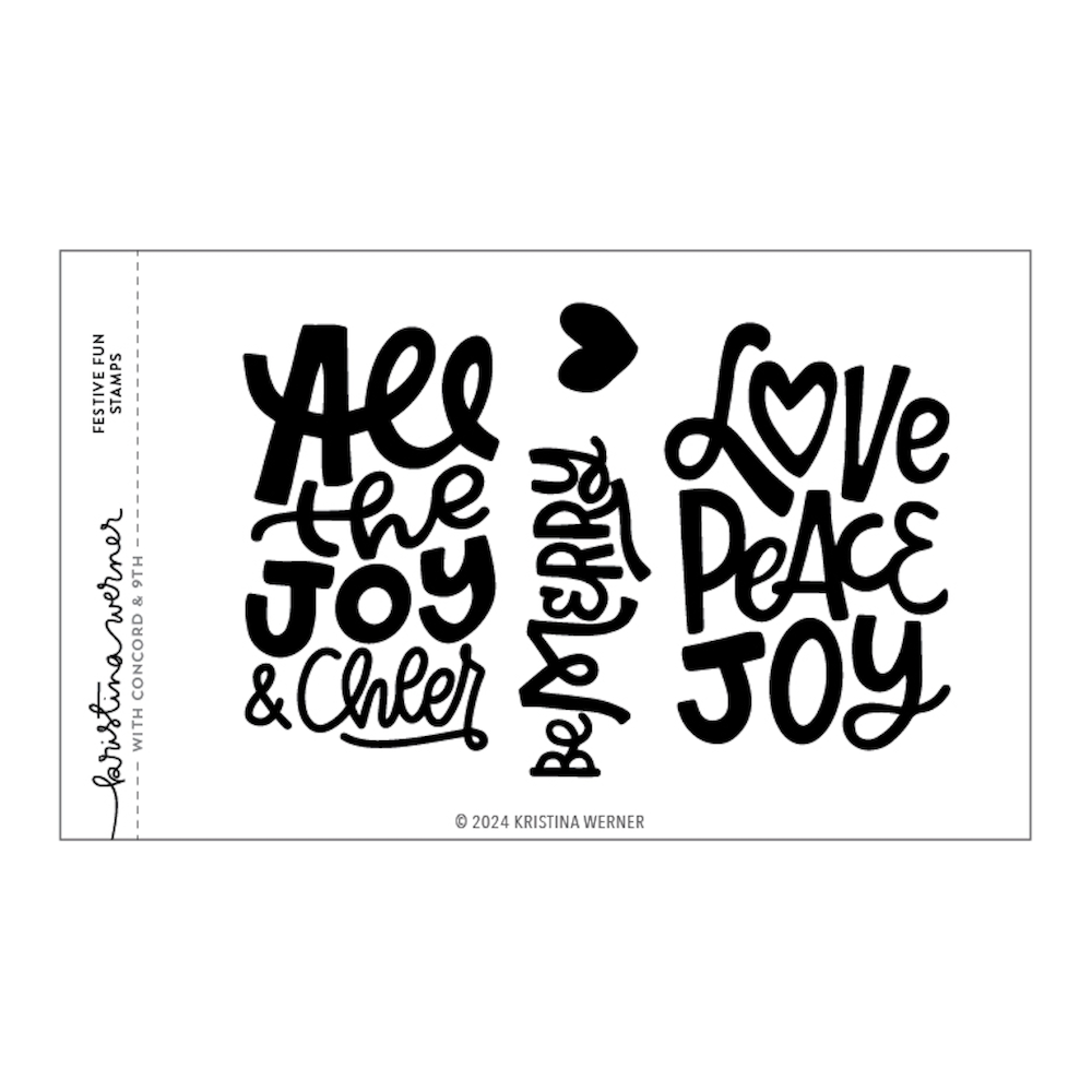 Concord & 9th Kristina Werner Festive Fun Clear Stamp Set kw1027 ...