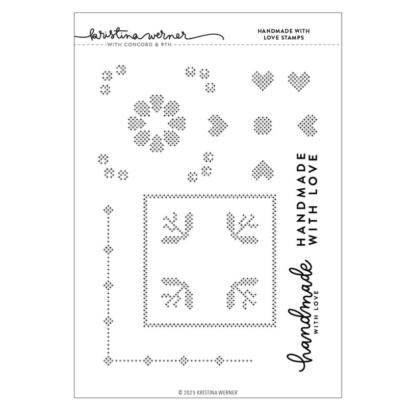 Concord & 9th Kristina Werner Handmade With Love Stamps and Dies Bundl ...