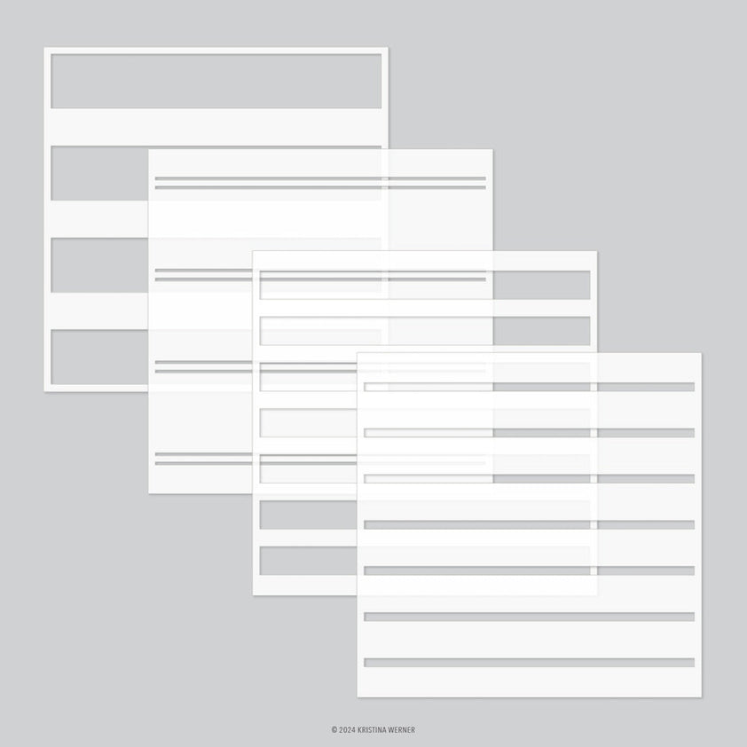 Concord & 9th Kristina Werner Layered Plaid Stencil Set kw1031 – Simon ...