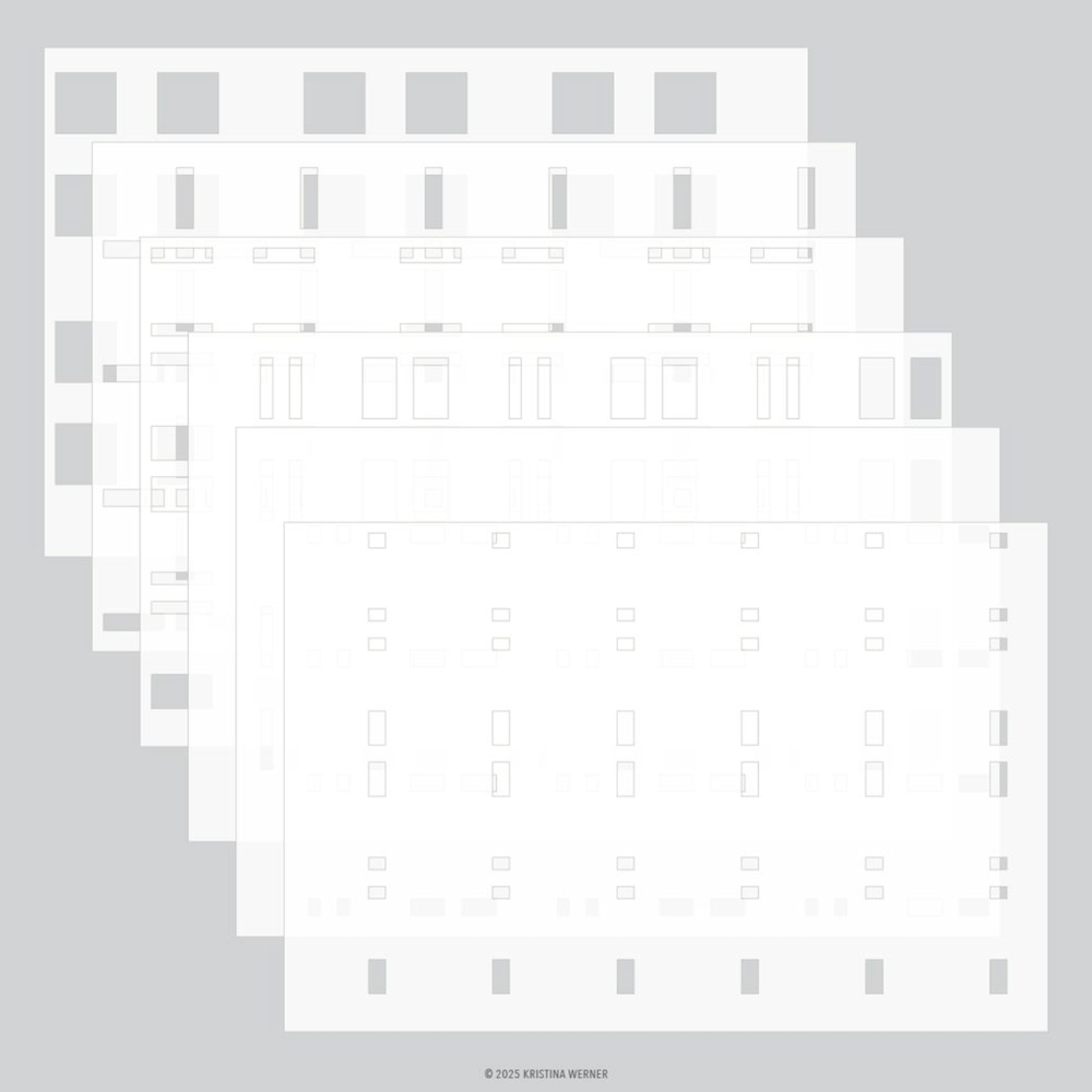 Concord & 9th Kristina Werner Plaid Perfection Stencil Set kw1242 ...