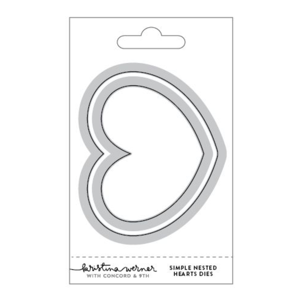 Concord & 9th Kristina Werner Simple Nested Hearts Die Set kw1217 ...