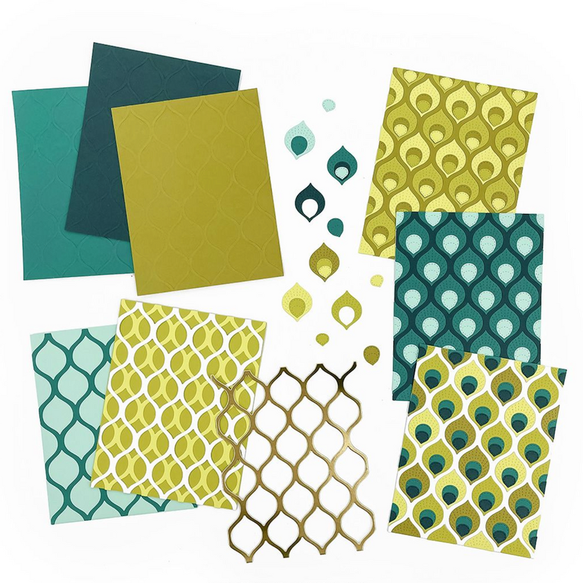 Concord & 9th Patterned Peacock Embossing Folder 12625 – Simon Says Stamp