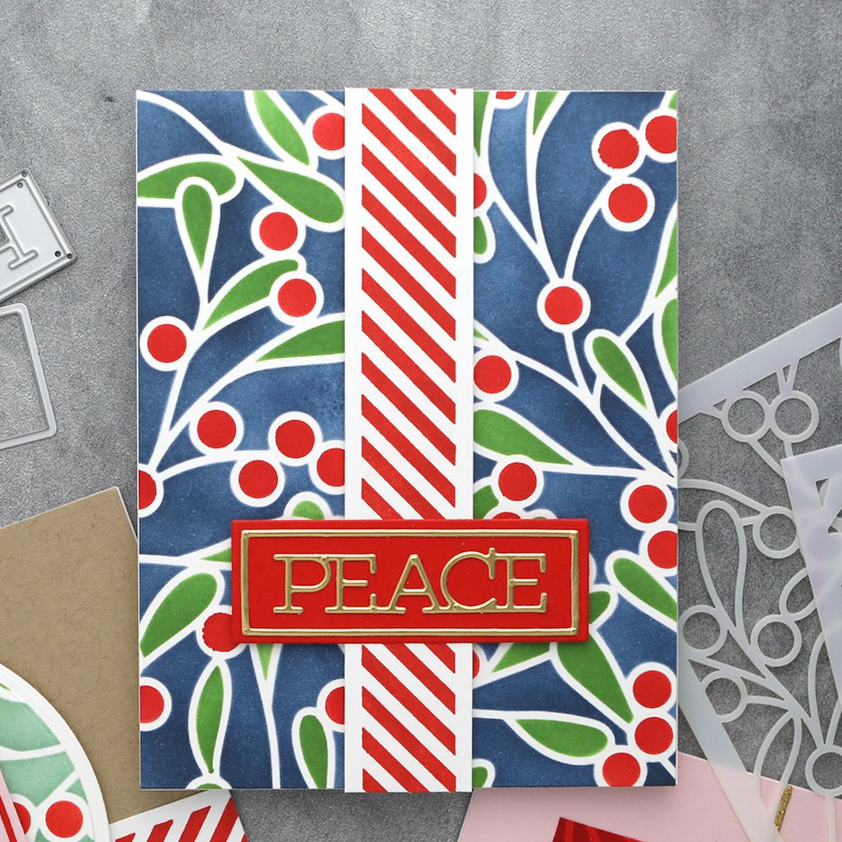 Concord & 9th Kristina Werner Peace Love Joy Frames Die Set kw1006 – Simon Says Stamp