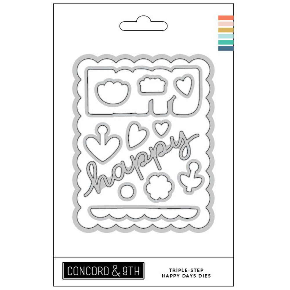 Concord & 9th Triple-Step Happy Day Die Set 12403 – Simon Says Stamp