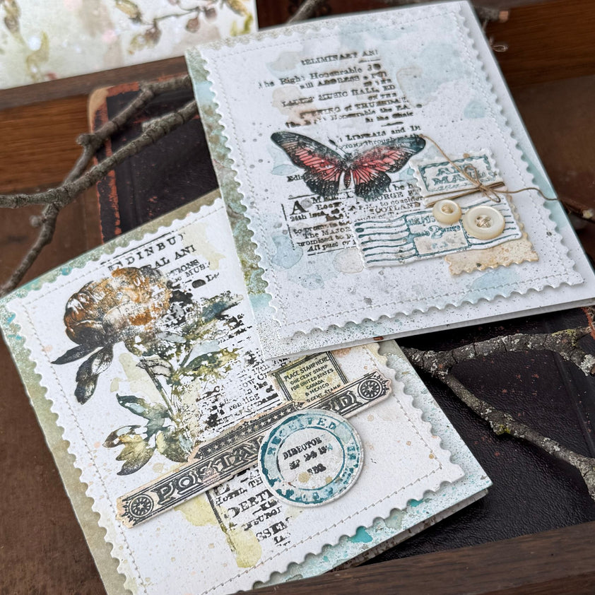 Tim Holtz Correspondence Stamps with Simon Says Stamp Dies Bundle setc