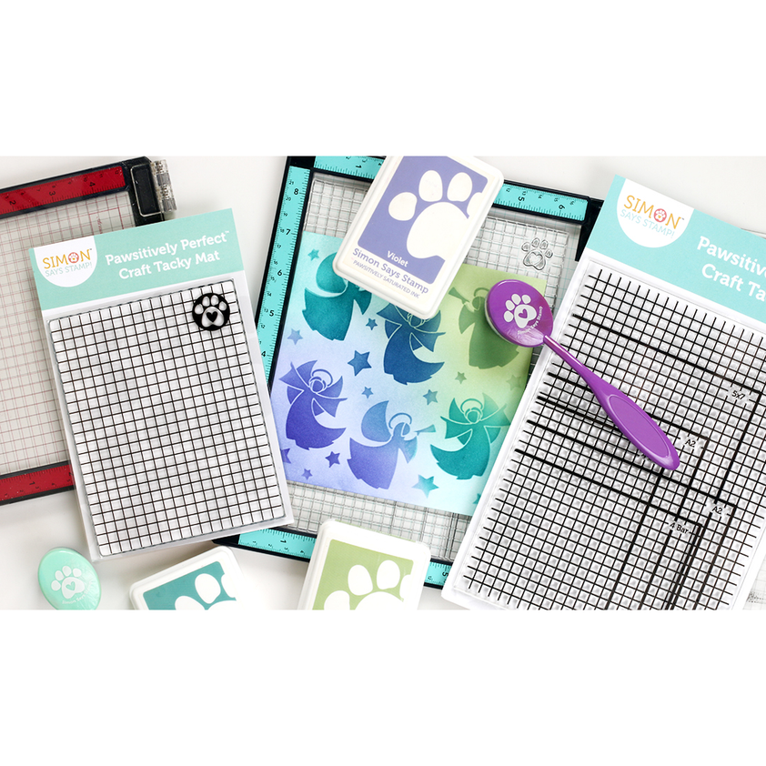 Simon Says Stamp Pawsitively Perfect Craft Tacky Mat Bundle set878ct S