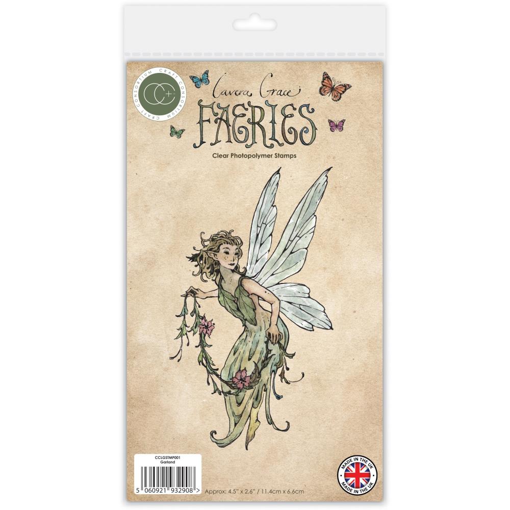 Craft Consortium Faeries Garland Clear Stamp cclgstmp001 – Simon Says Stamp