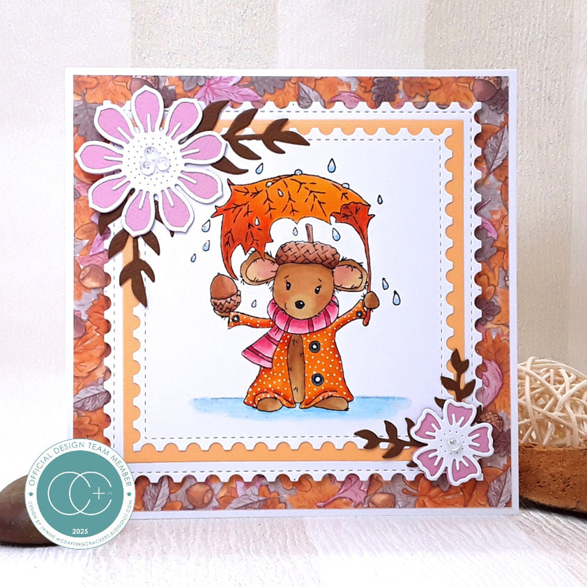 Craft Consortium Tales From Oak Wood Falling Leaves Clear Stamps cclst ...
