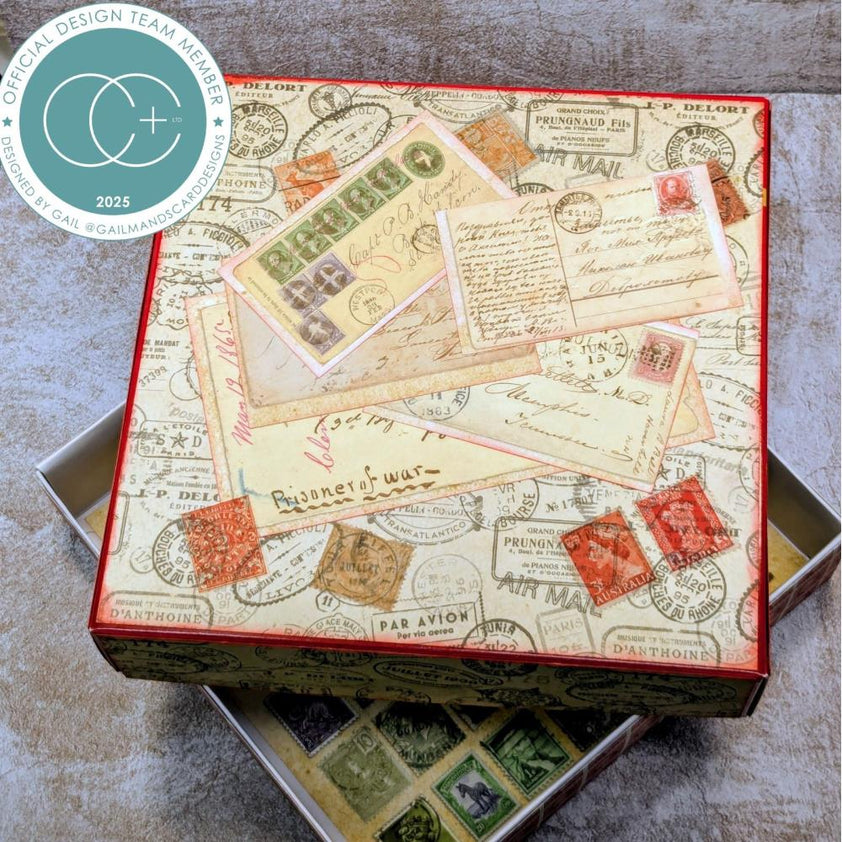 Craft Consortium The Collector Used Stamps Rub On Transfer Sheets ceru ...