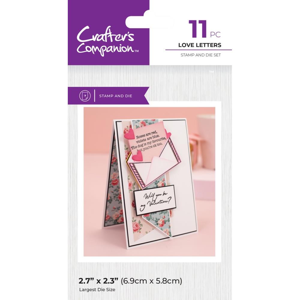 Crafter's Companion Love Letters Stamps And Dies cc-la-std-lole ...