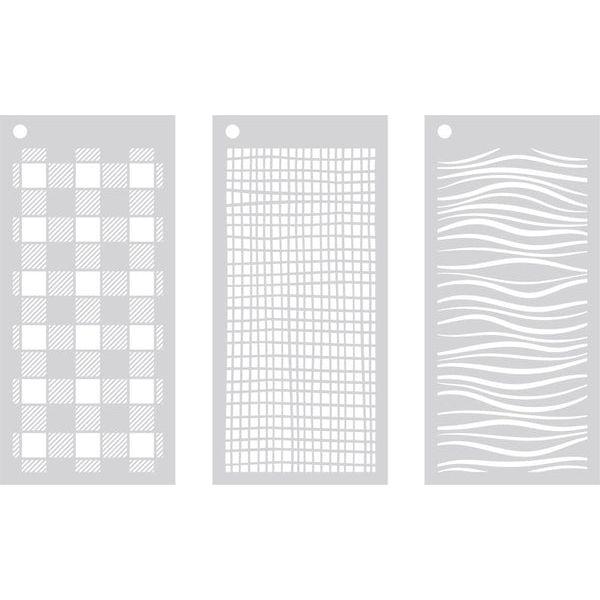 Crafter's Companion Textile Trio Stencil Set cc-sten-textrio* – Simon ...