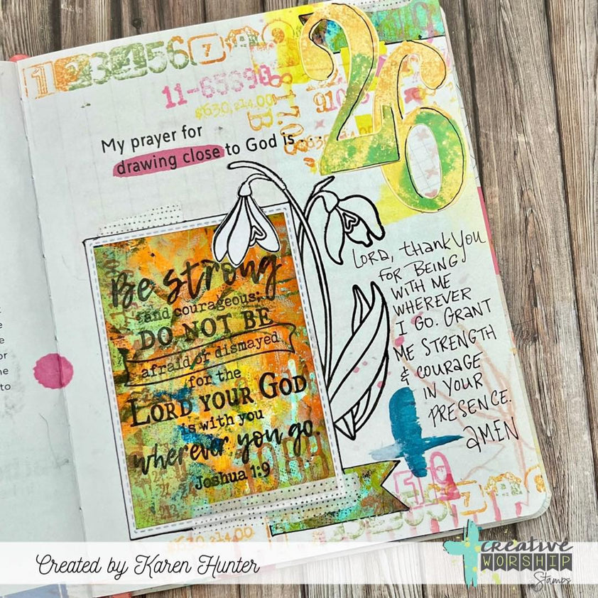 Creative Worship Joshua 1:9 Clear Stamp cws-26-003 – Simon Says Stamp