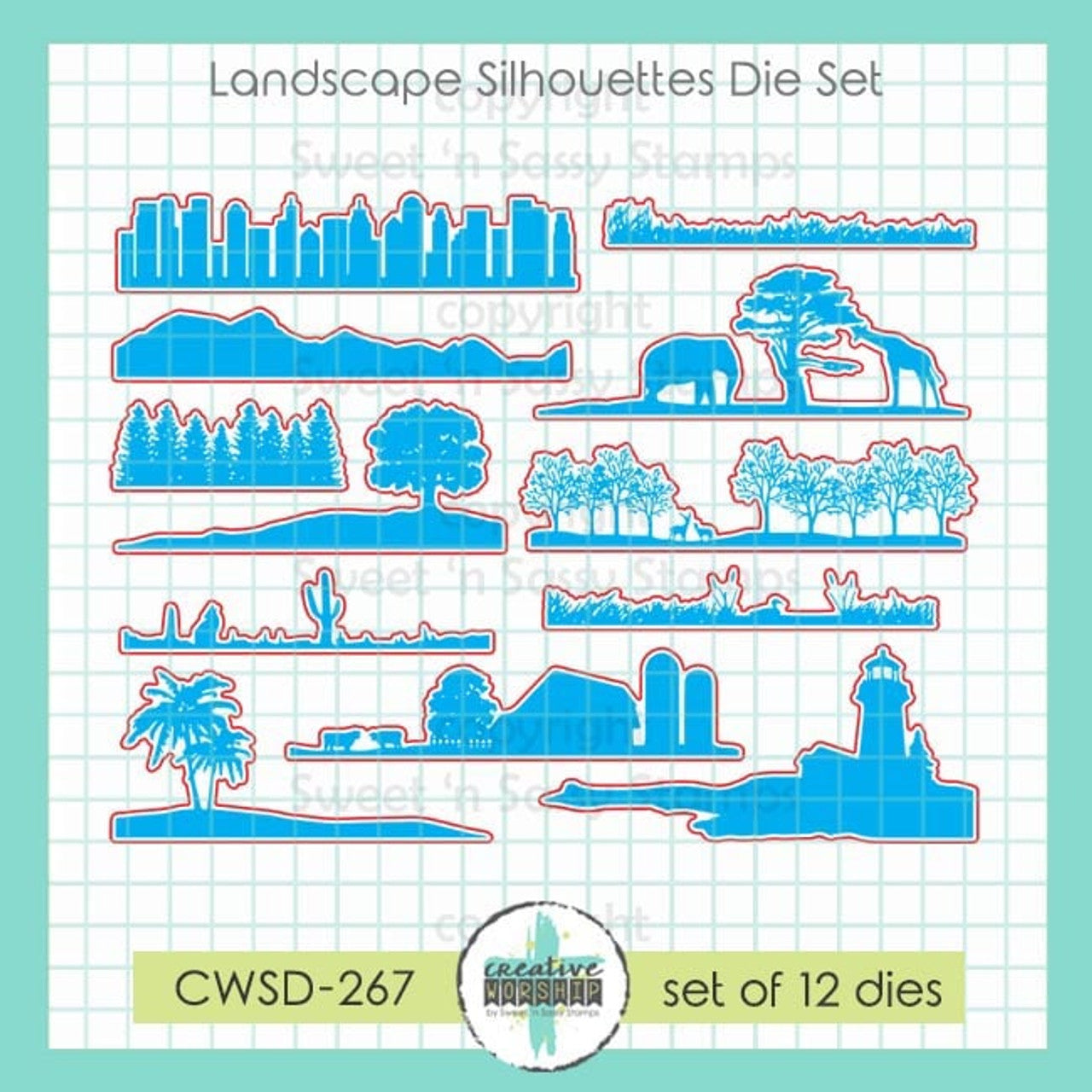 Creative Worship Landscape Silhouettes Dies cwsd-267 – Simon Says Stamp