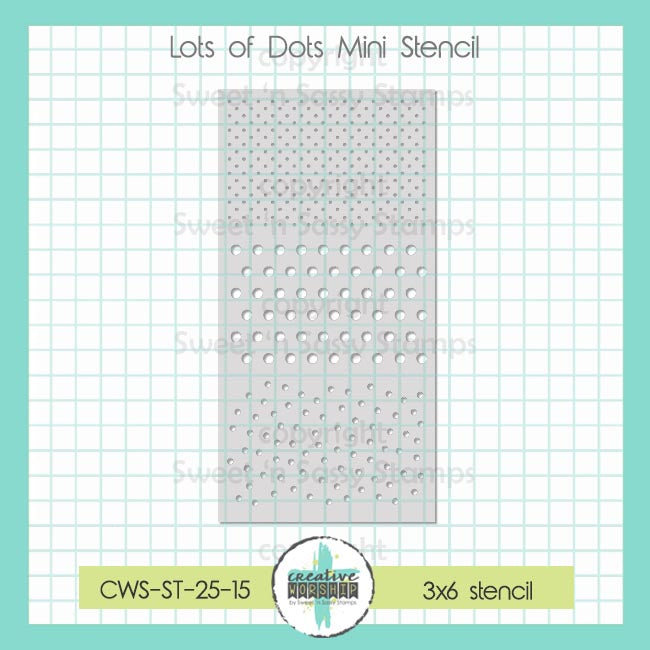 Creative Worship Lots Of Dots Mini Stencil cws-st-25-15 – Simon Says Stamp