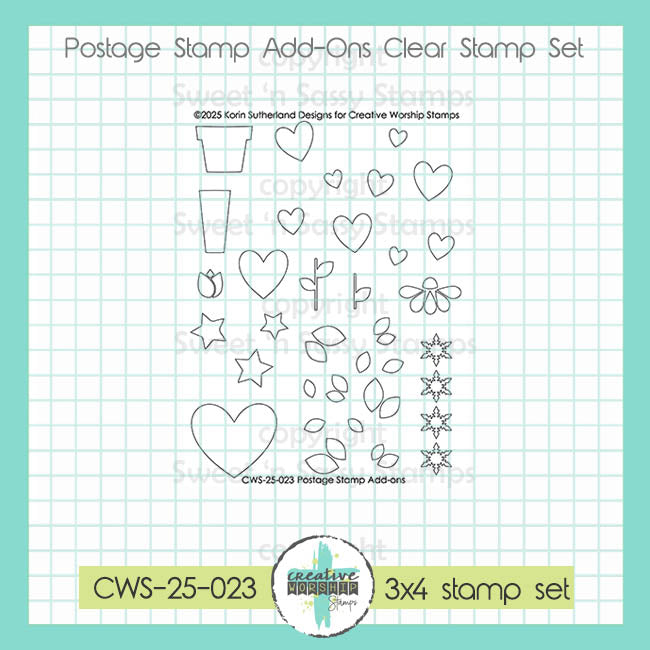 Creative Worship Postage Stamp Add Ons Clear Stamps cws-25-023* – Simon ...