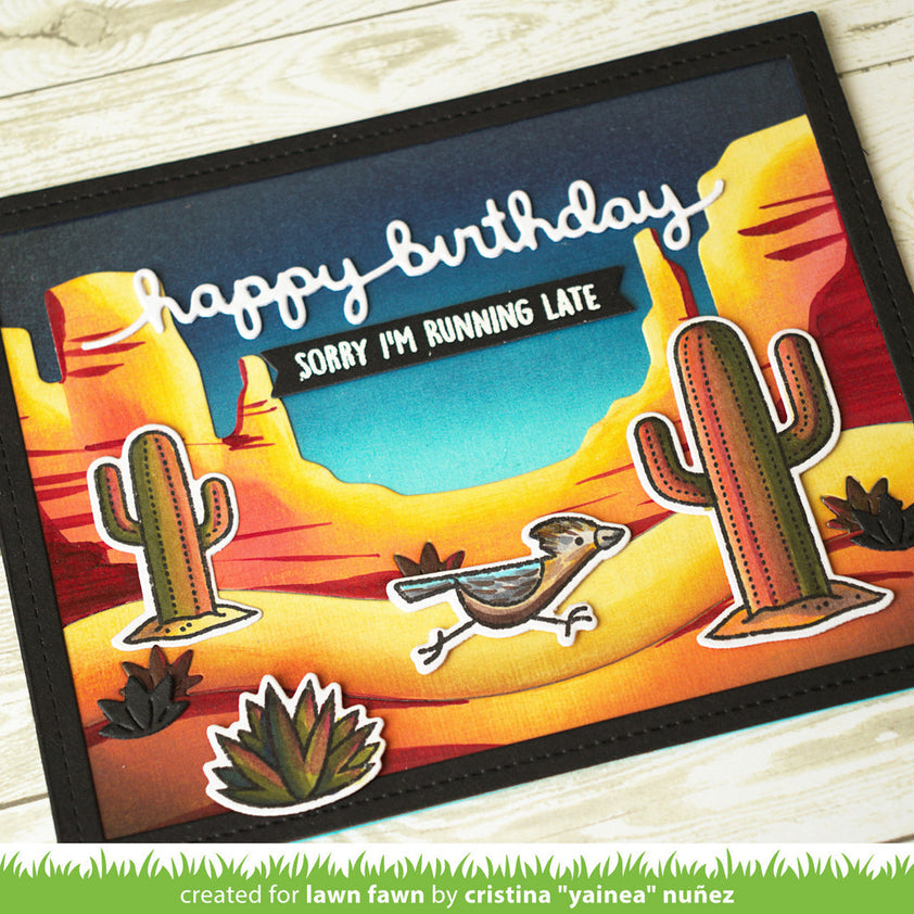 Lawn Fawn Desert Canyon Backdrop Dies lf3450 – Simon Says Stamp