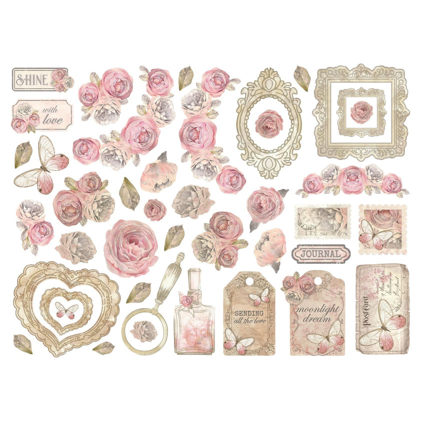 Stamperia Shabby Rose Assorted Die Cuts dfldc99 – Simon Says Stamp