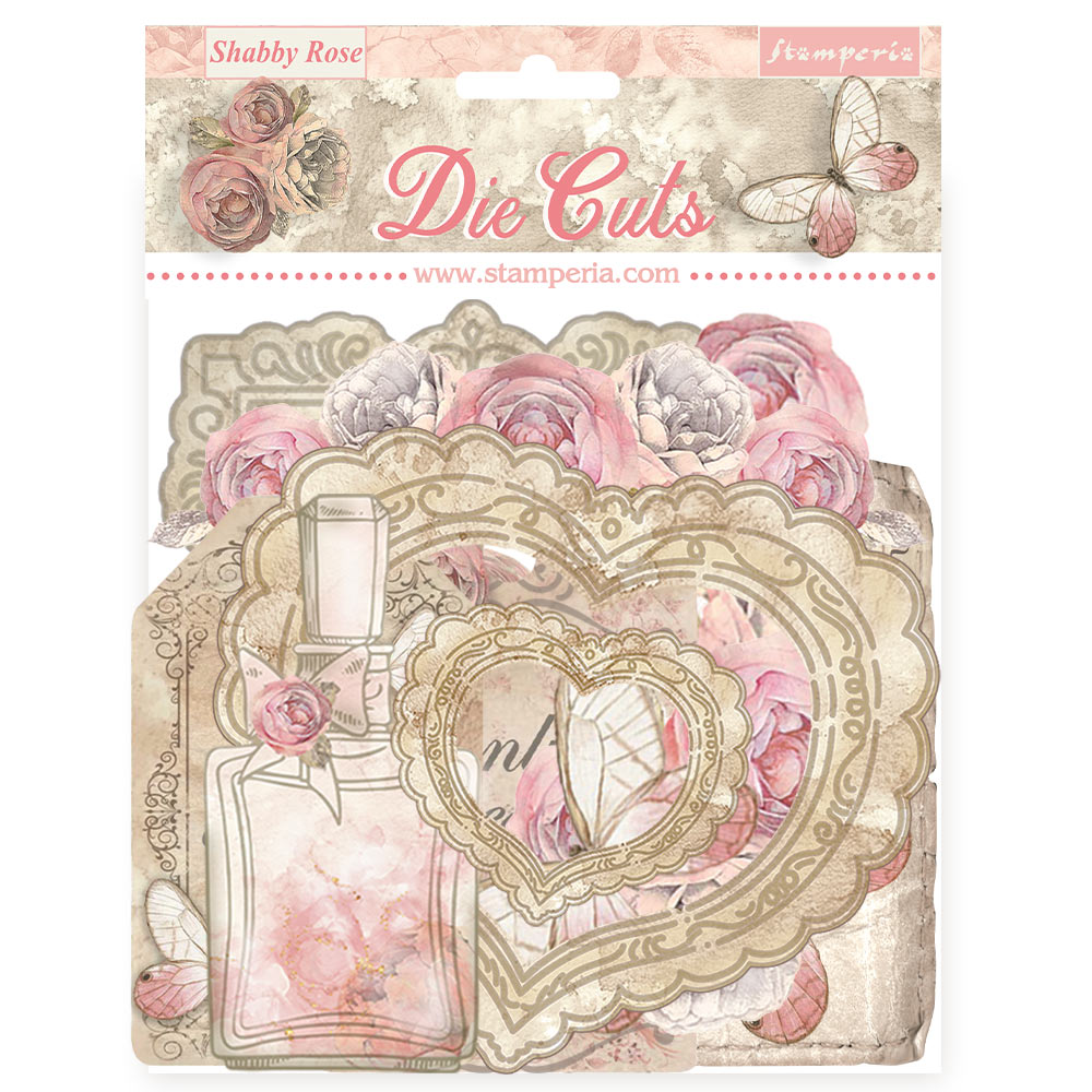 Stamperia Shabby Rose Assorted Die Cuts dfldc99 – Simon Says Stamp