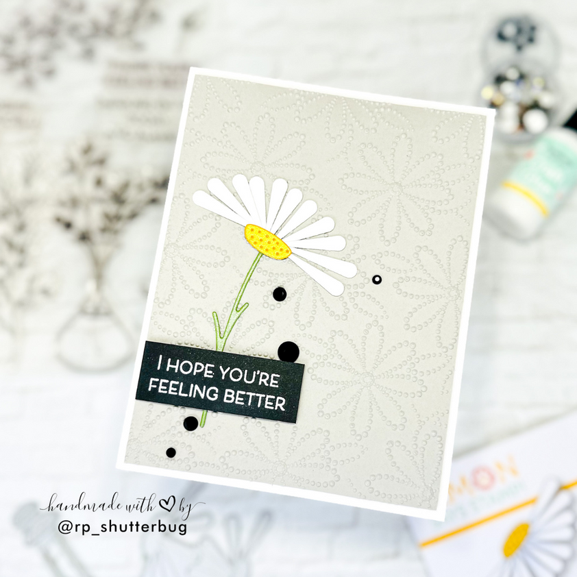 Simon Says Stamp Embossing Folder Dainty Dotted Daisy sf504 Friend Lik