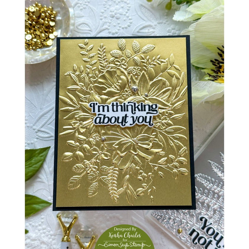 Simon Says Stamp Embossing Folder and Dies Darcy Bouquet sfd318 Just a