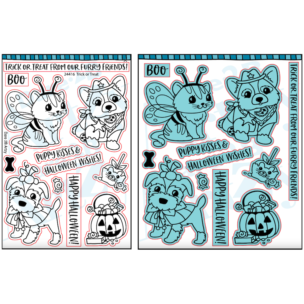 Dare 2B Artzy Trick or Treat Stamp and Die Bundle – Simon Says Stamp