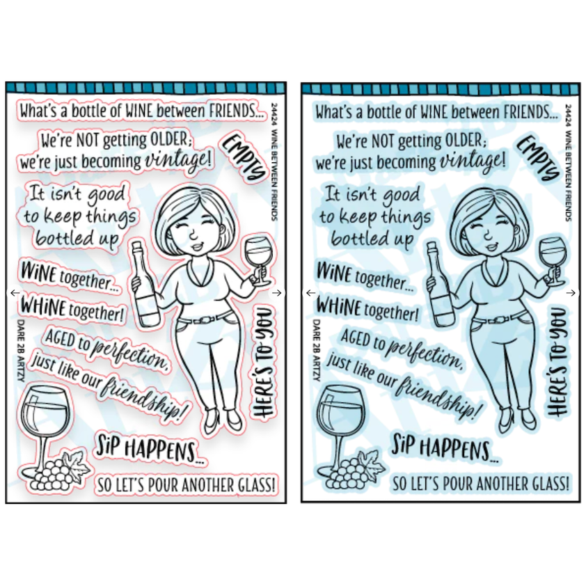 Dare 2B Artzy Wine Between Friends Stamp and Die Bundle – Simon Says Stamp