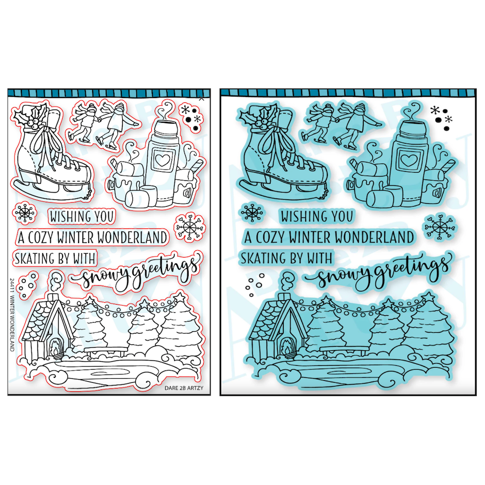 Dare 2B Artzy Winter Wonderland Stamp and Die Bundle – Simon Says Stamp