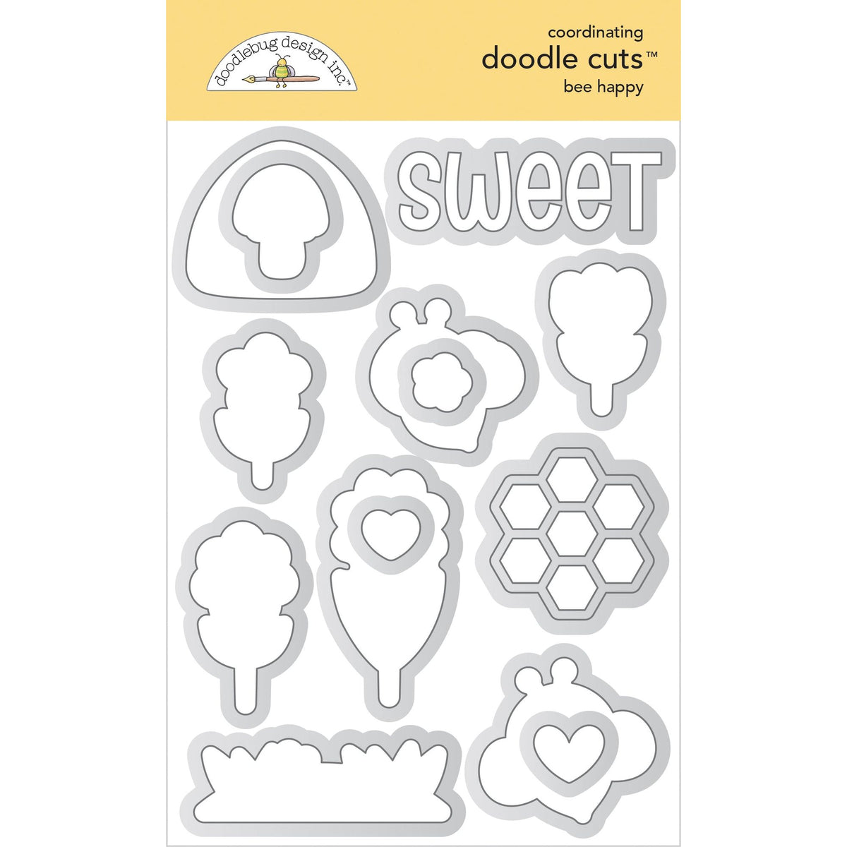 Doodlebug Bee Happy Doodle Cuts Dies 8840 – Simon Says Stamp
