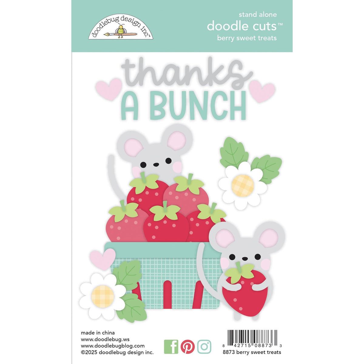 Doodlebug Berry Sweet Treats Doodle Cuts Dies 8873 – Simon Says Stamp