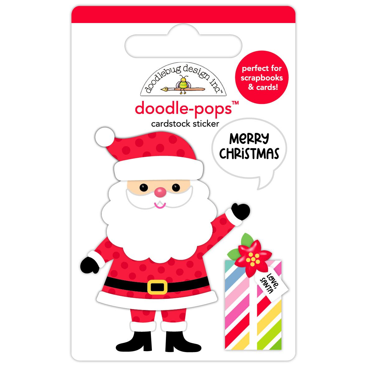 Doodlebug Hello Santa Doodle-Pops 3D Stickers 8958 – Simon Says Stamp