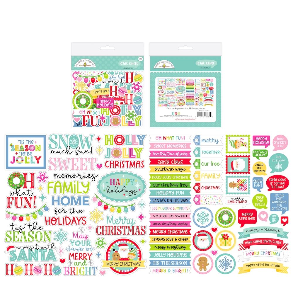 Doodlebug Oh What Fun Chit Chat Ephemera Die Cut Shapes 8981 – Simon ...