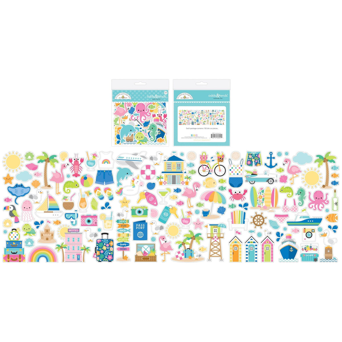 Doodlebug Summer Fun Odds and Ends Ephemera Die Cut Shapes 8921 – Simon ...