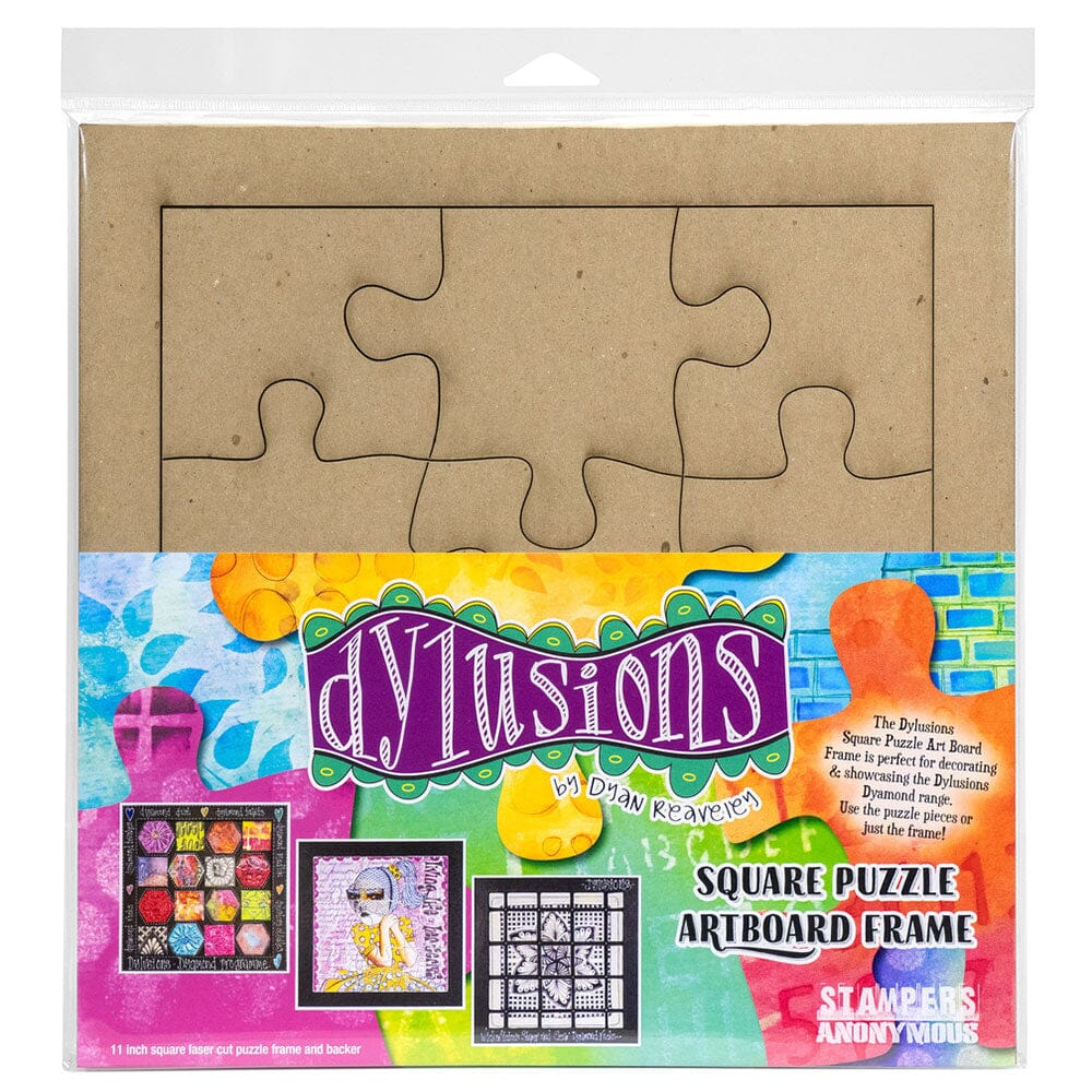 Dyan Reaveley Square Puzzle Template Chipboard Dylusions dypz – Simon ...