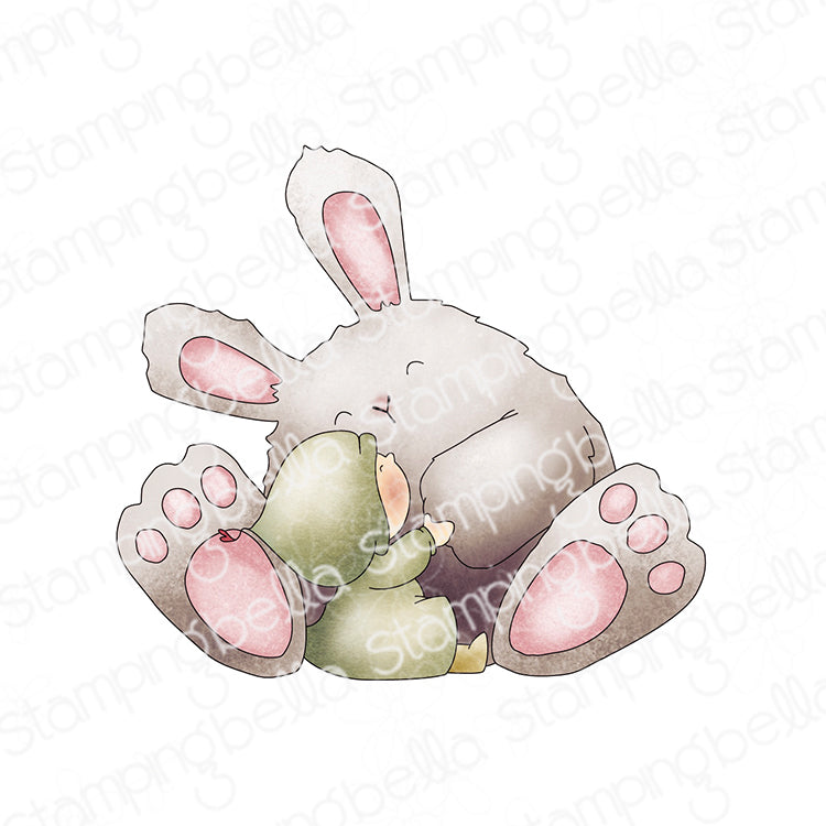 Stamping Bella Bundle Girl loves Bunny Wobbles Cling Stamp eb1370 ...