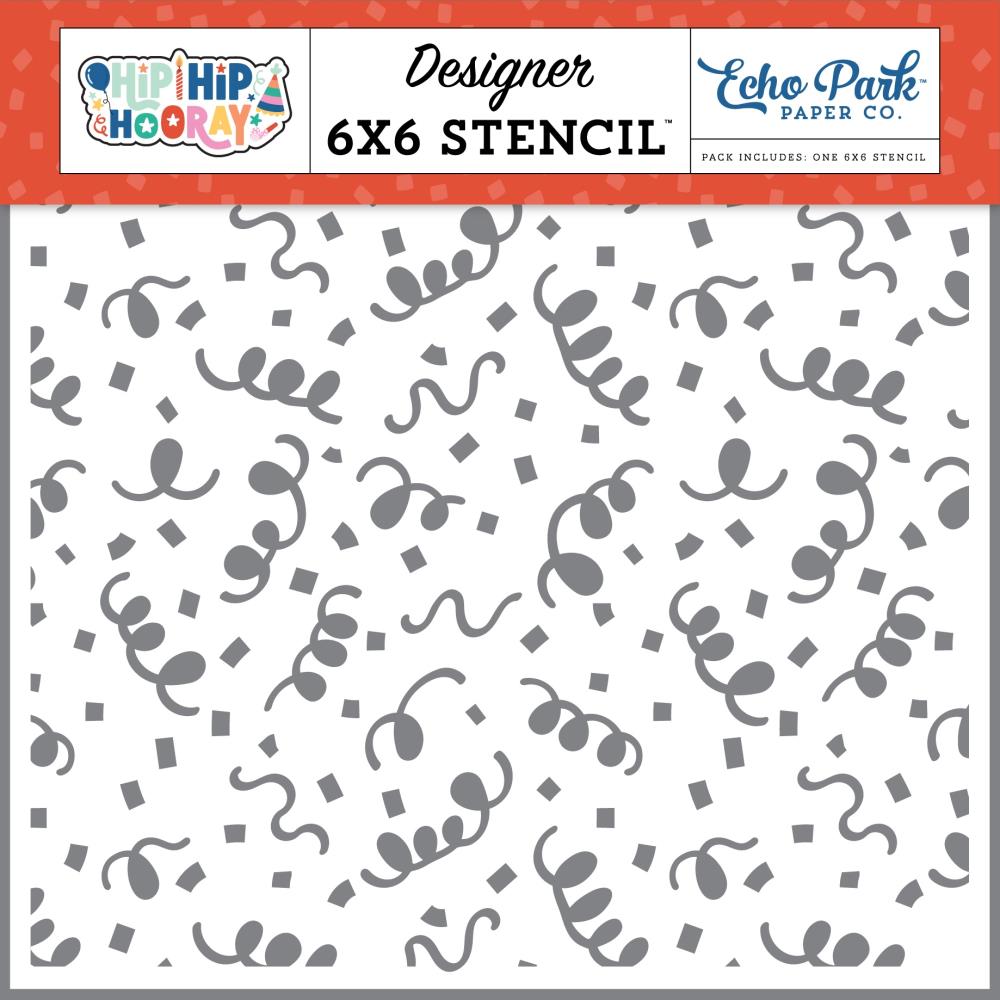 Echo Park Swirly Confetti 6 x 6 Stencil hhh409034 – Simon Says Stamp