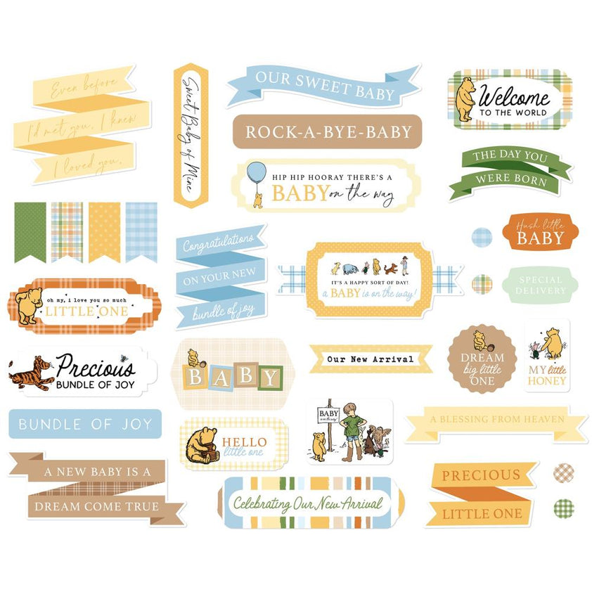 Echo Park Winnie The Pooh Baby Titles And Phrases wpb442032 – Simon ...