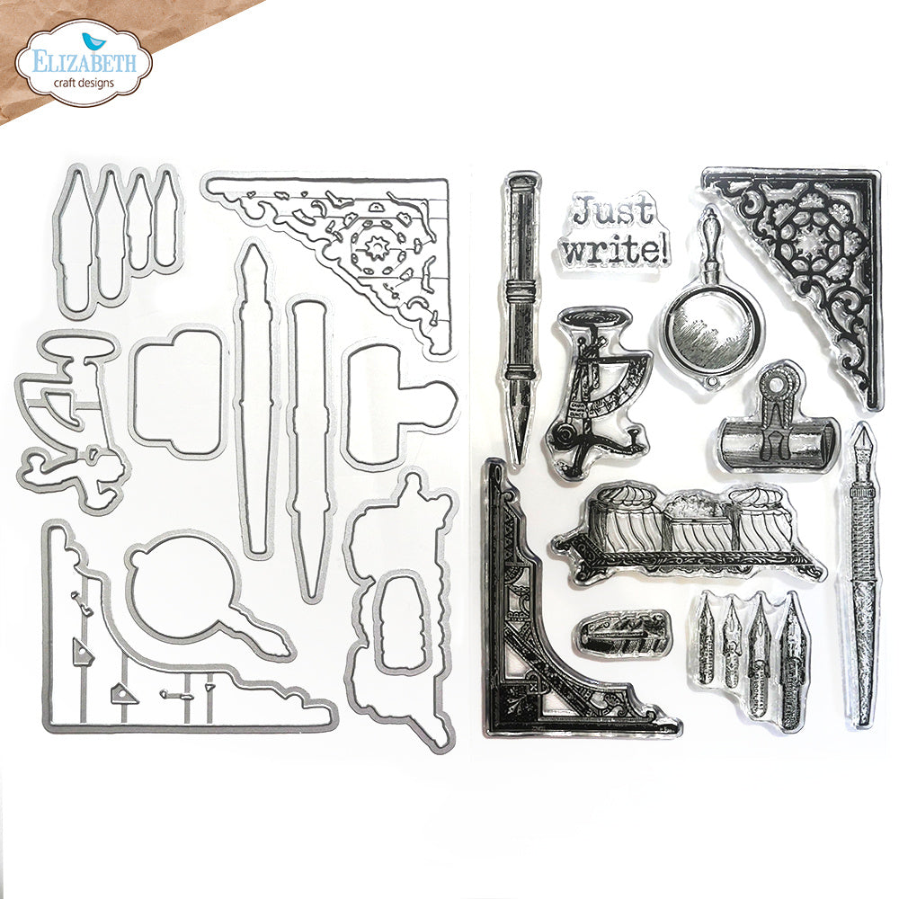 Elizabeth Craft Designs Just Write Stamp and Die Set csd388* – Simon ...