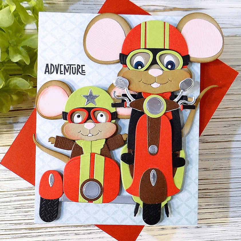 Elizabeth Craft Designs Scooter With Sidecar Dies 2259 – Simon Says Stamp