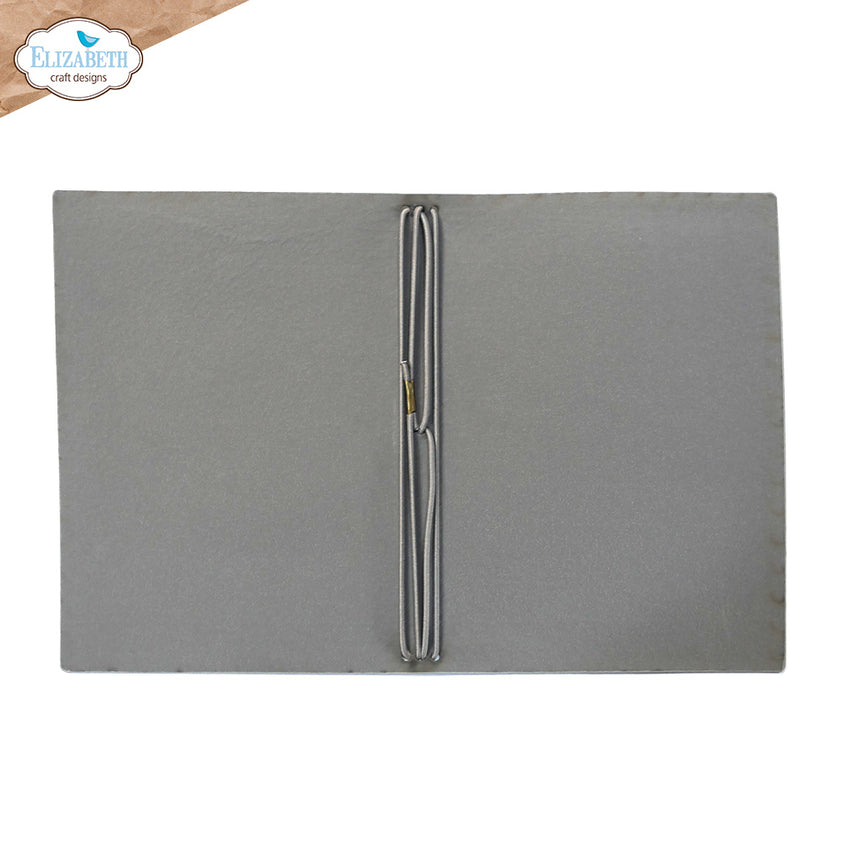 Elizabeth Craft Designs Stonewashed Grey Passport XL Art Journal aj10 ...