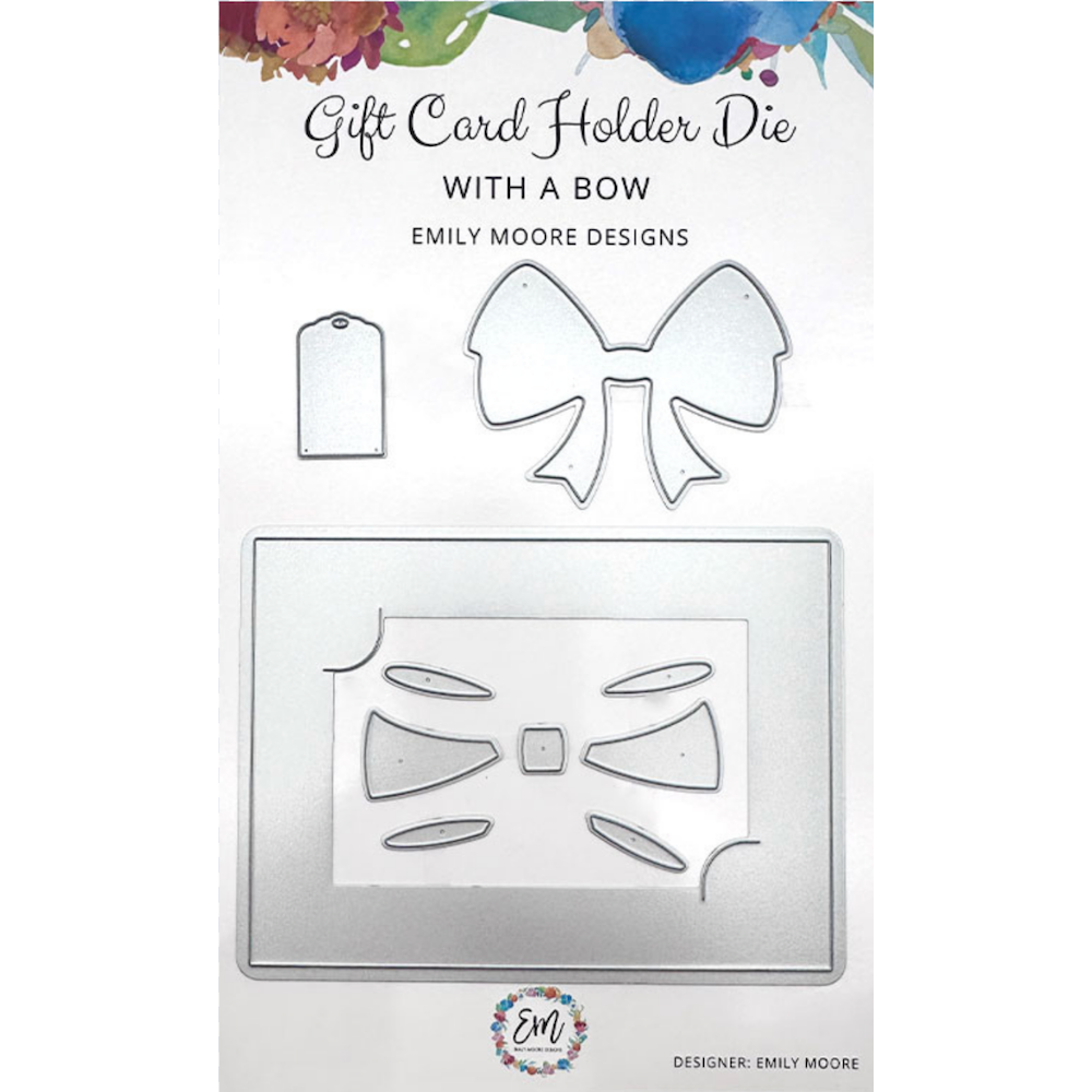 Emily Moore Designs With a Bow Gift Card Holder Die Set die-gch-03 ...