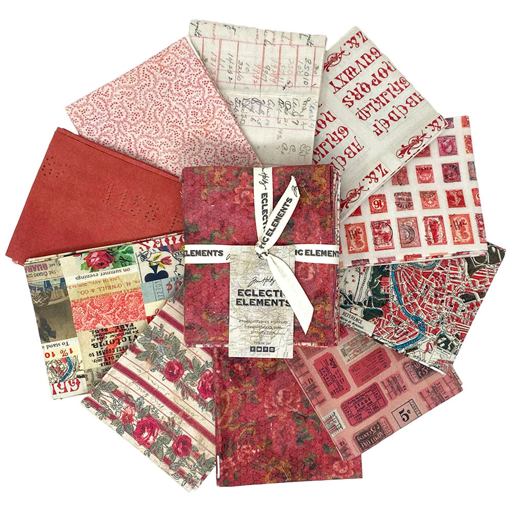 Tim Holtz Fabric Palette Red Bundle of 10 Fat Quarters – Simon Says Stamp