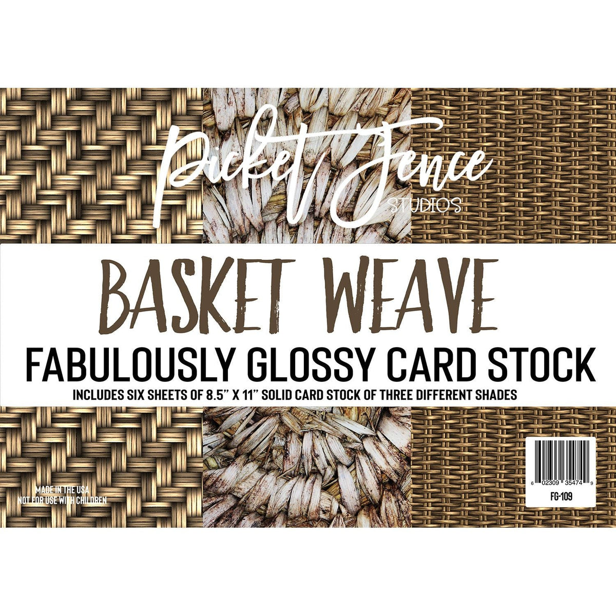 Picket Fence Studios Glossy Card Stock Basket Weave fg-109* – Simon ...