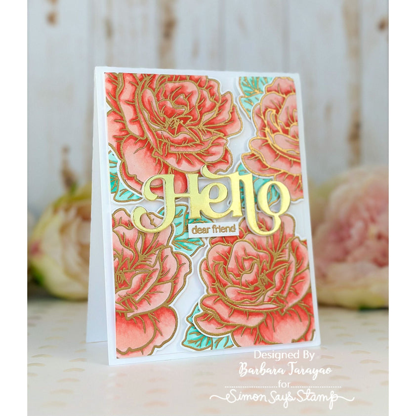 Simon Says Stamp Fancy Hello Wafer Dies sssd112803 Dear Friend