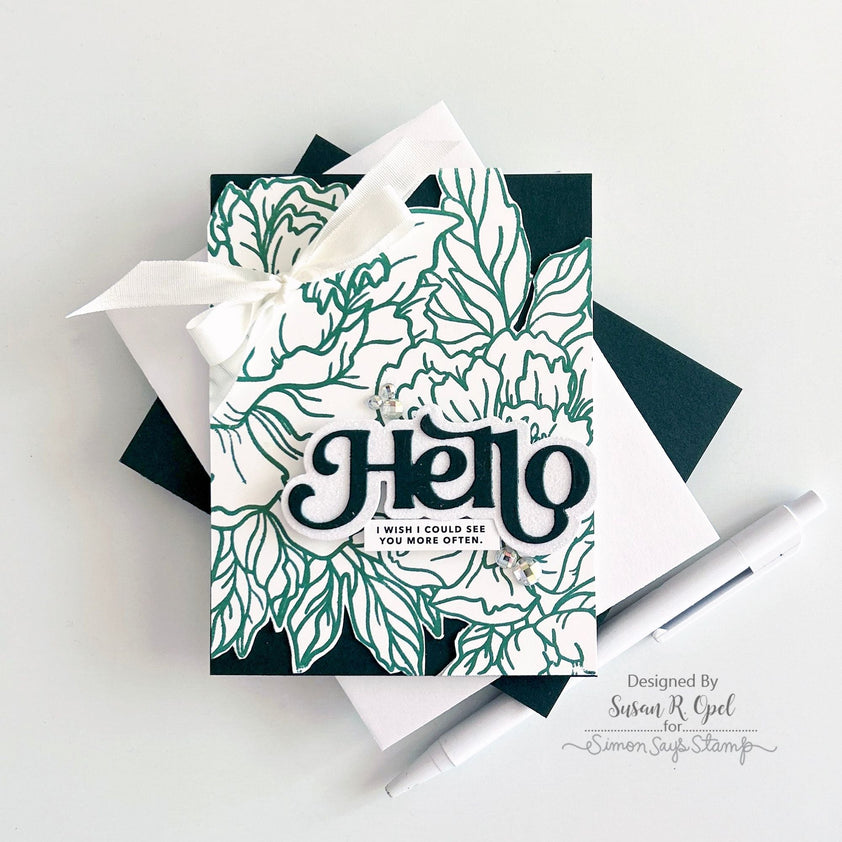 Simon Says Stamp Fancy Hello Wafer Dies sssd112803 Dear Friend