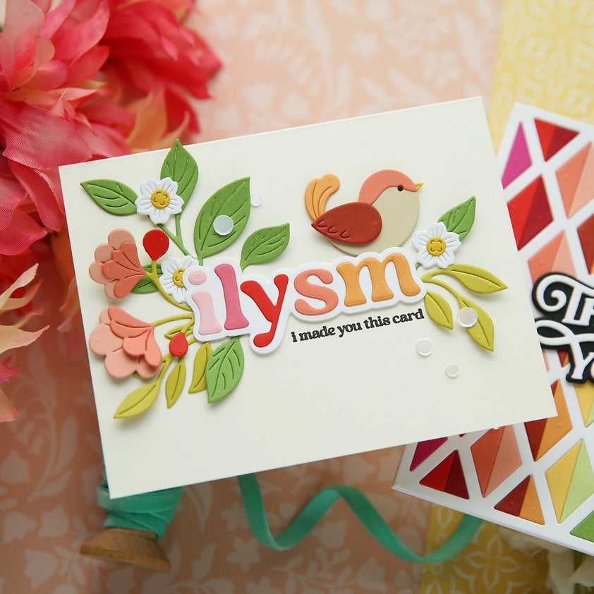 Simon Says Stamp Fantasy Bouquet Wafer Dies S1013 Happy Camper