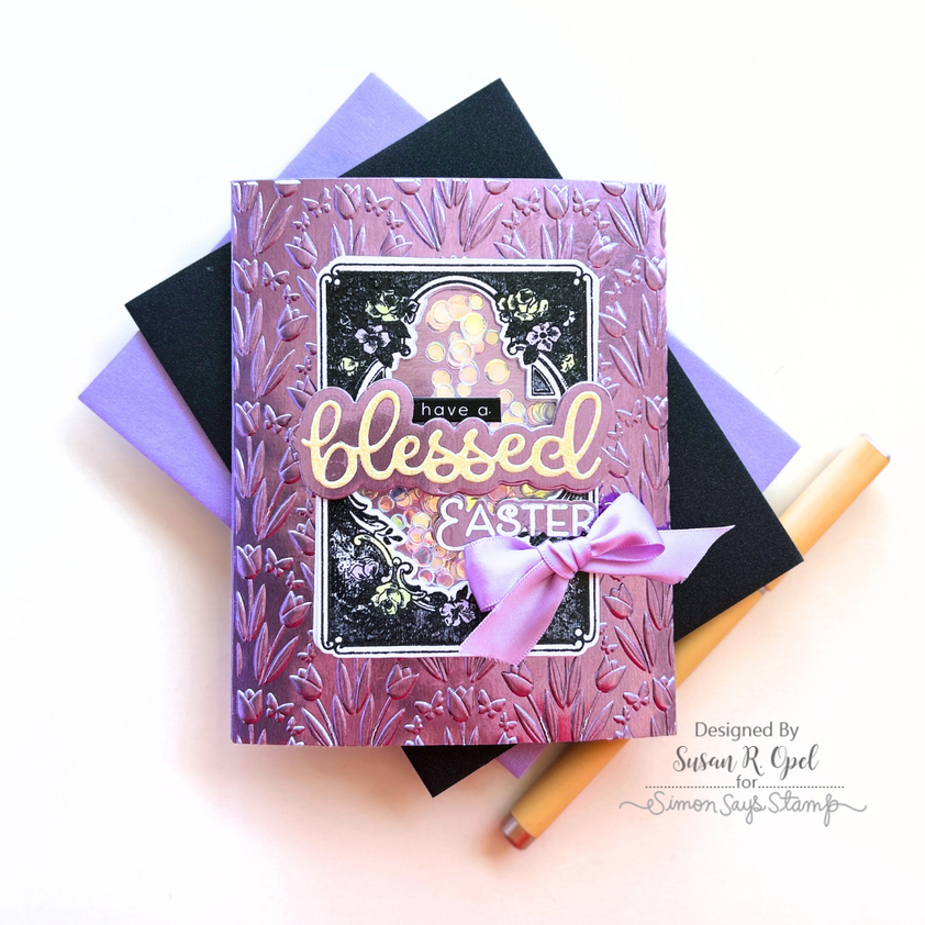 Simon Says Stamp Embossing Folder Floral Butterfly Bouquets sf507 Favo