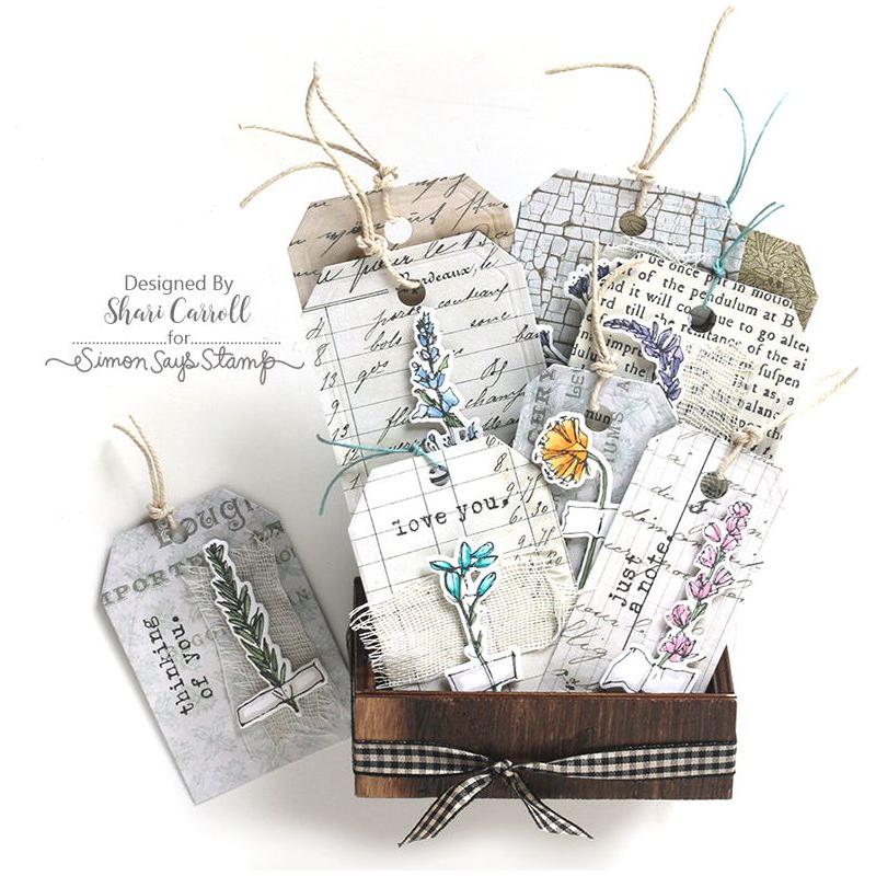 Tim Holtz Forgotten Garden Stamps with Simon Says Stamp Dies Bundle se